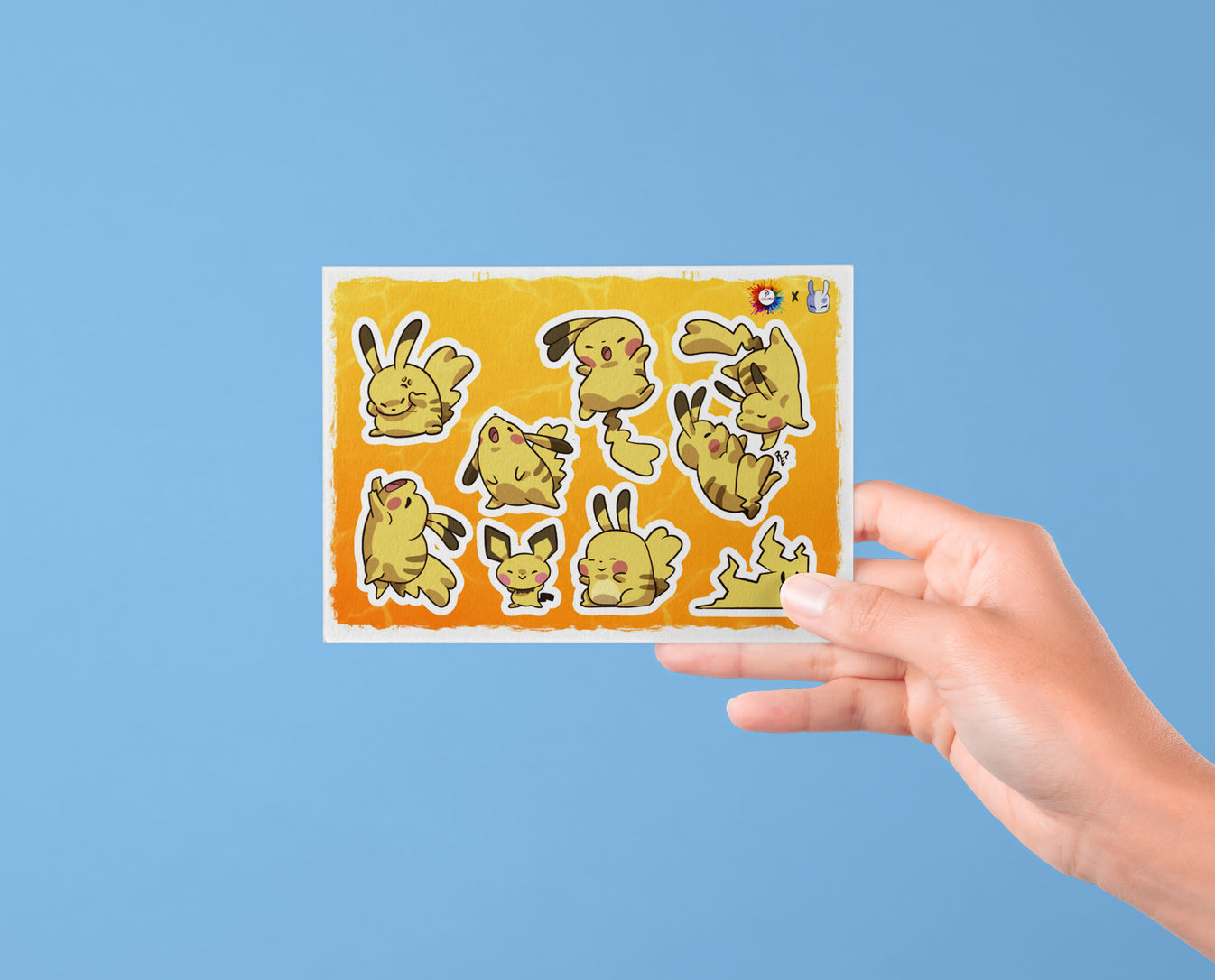 Planilla de Stickers: Pikachu – Haunted Shop
